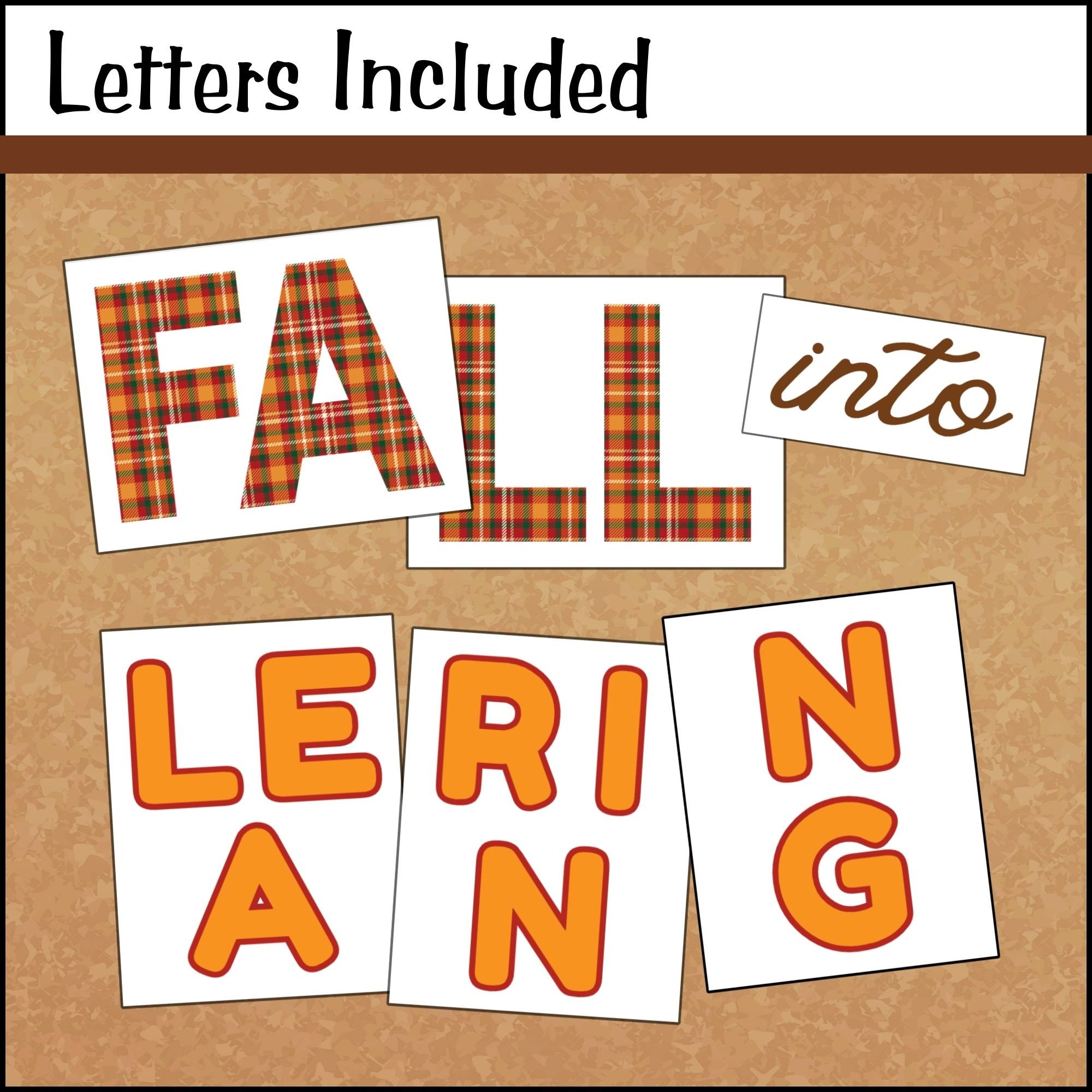 Fall Bulletin Board Kit, School Board Printable Fall Classroom Decor ...