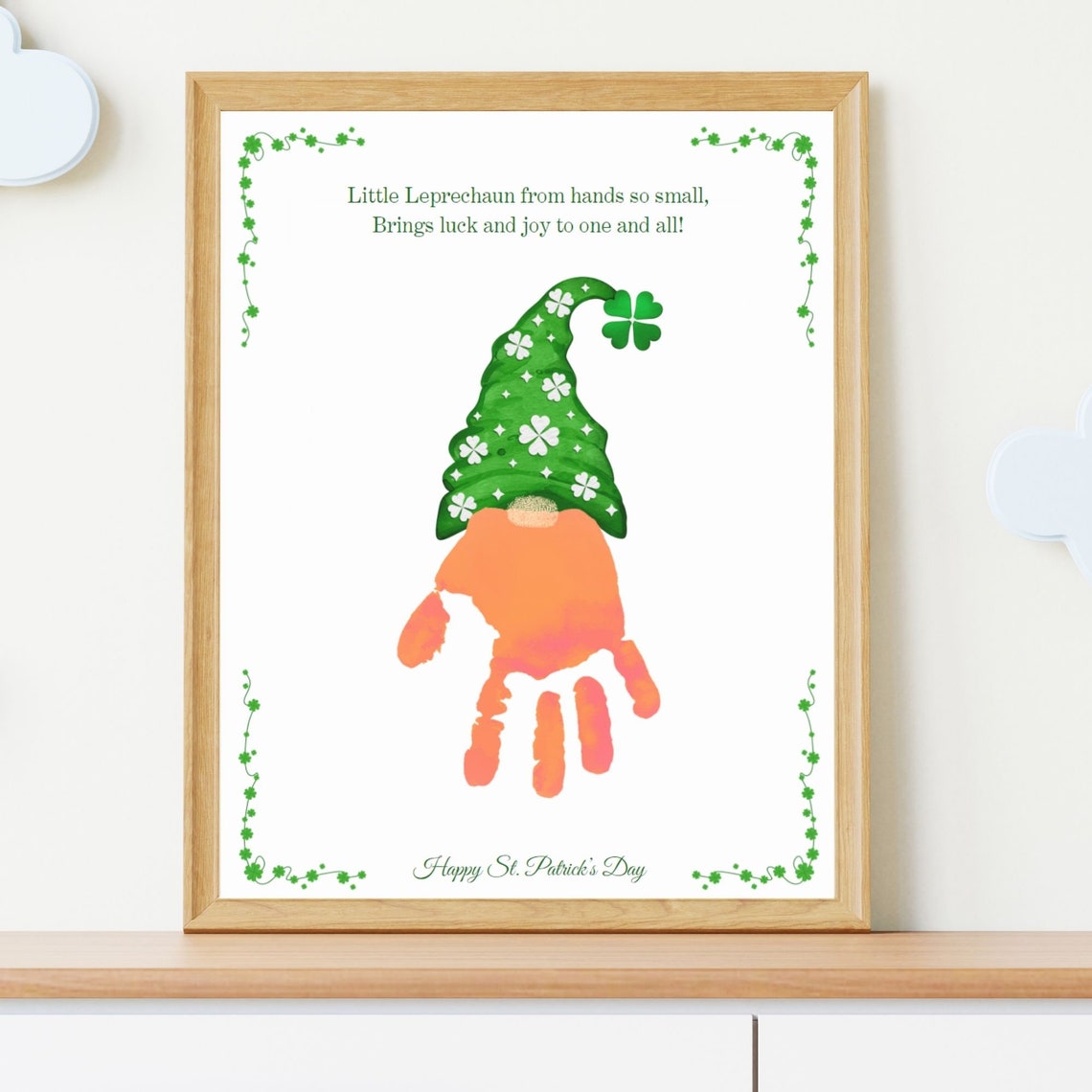 St Patricks Day Handprint Art Craft for Kids, Toddler Activity, Daycare ...