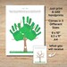 Handprint Art Tree Craft, Fathers Day Gift, Mothers Day Gift, Kids ...