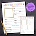First Day of School Printable Worksheet, Back to School All About Me ...