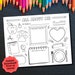 All About Me Printable Activity Coloring Page, Back to School Get to ...