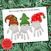 Christmas Handprint Art, Christmas Gnomes Craft, Kids Holiday Handprint ...