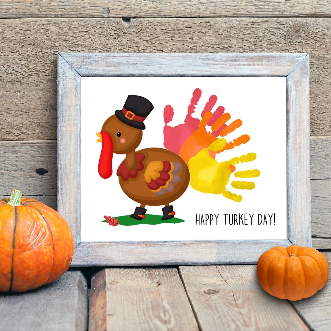 Thanksgiving Handprint Craft for Kids, Preschool Craft, Fall Craft for ...