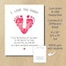 Footprint Art Craft for Dad, Fathers Day Gift From Kids, Valentine ...