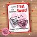 Printable Valentines Day Cards for Kids, Classroom Valentines Treat ...