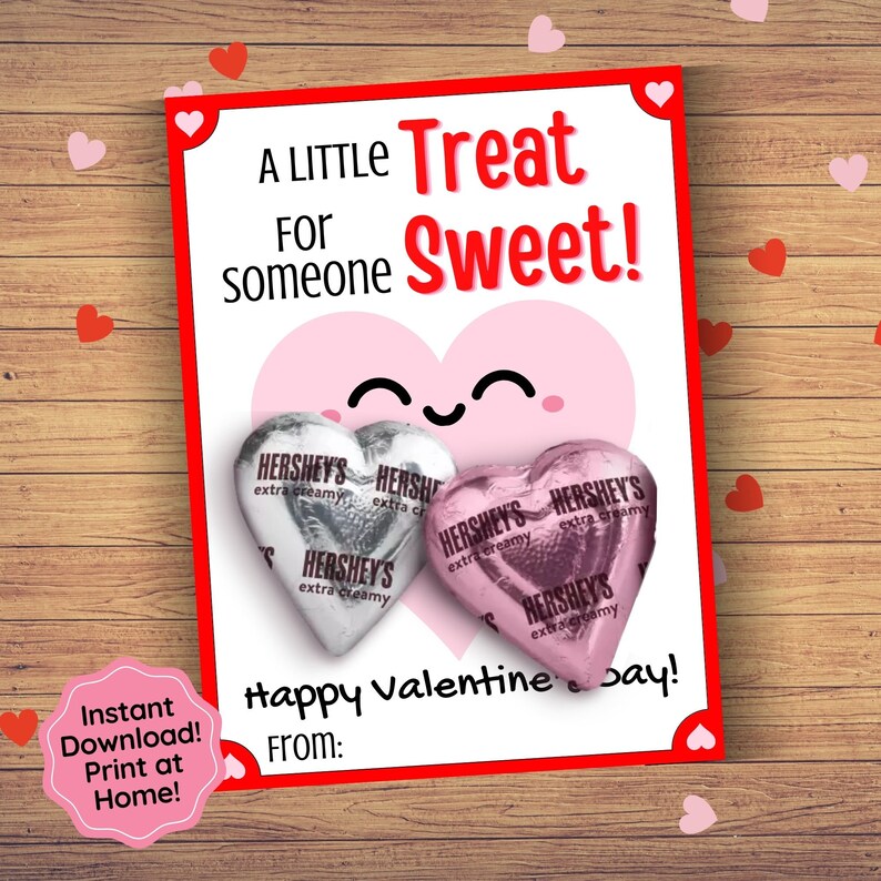 Printable Valentines Day Cards for Kids, Classroom Valentines Treat ...