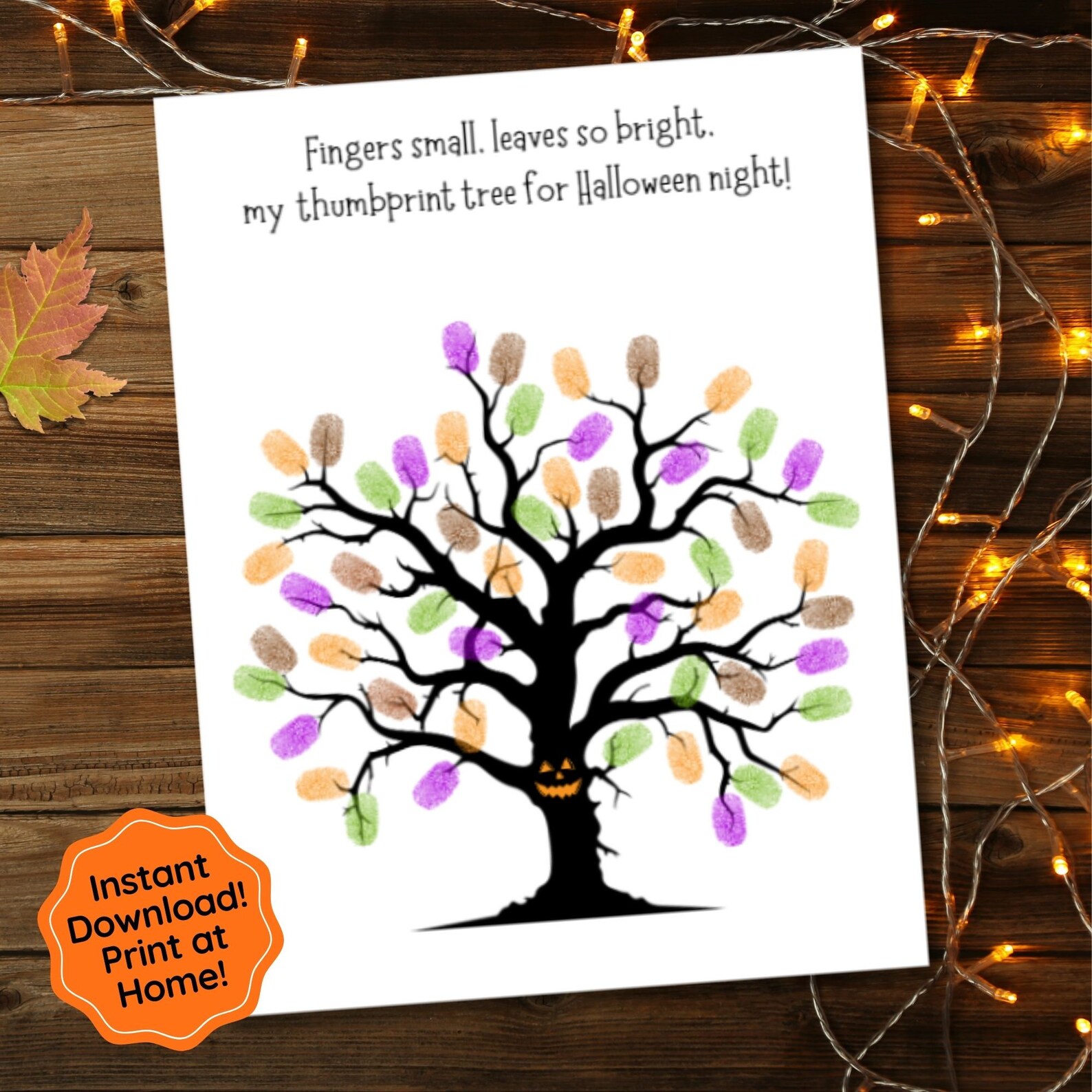 Halloween Handprint Craft for Kids, Fingerprint Craft, Halloween ...