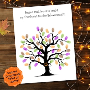 Halloween Handprint Craft for Kids, Fingerprint Craft, Halloween ...