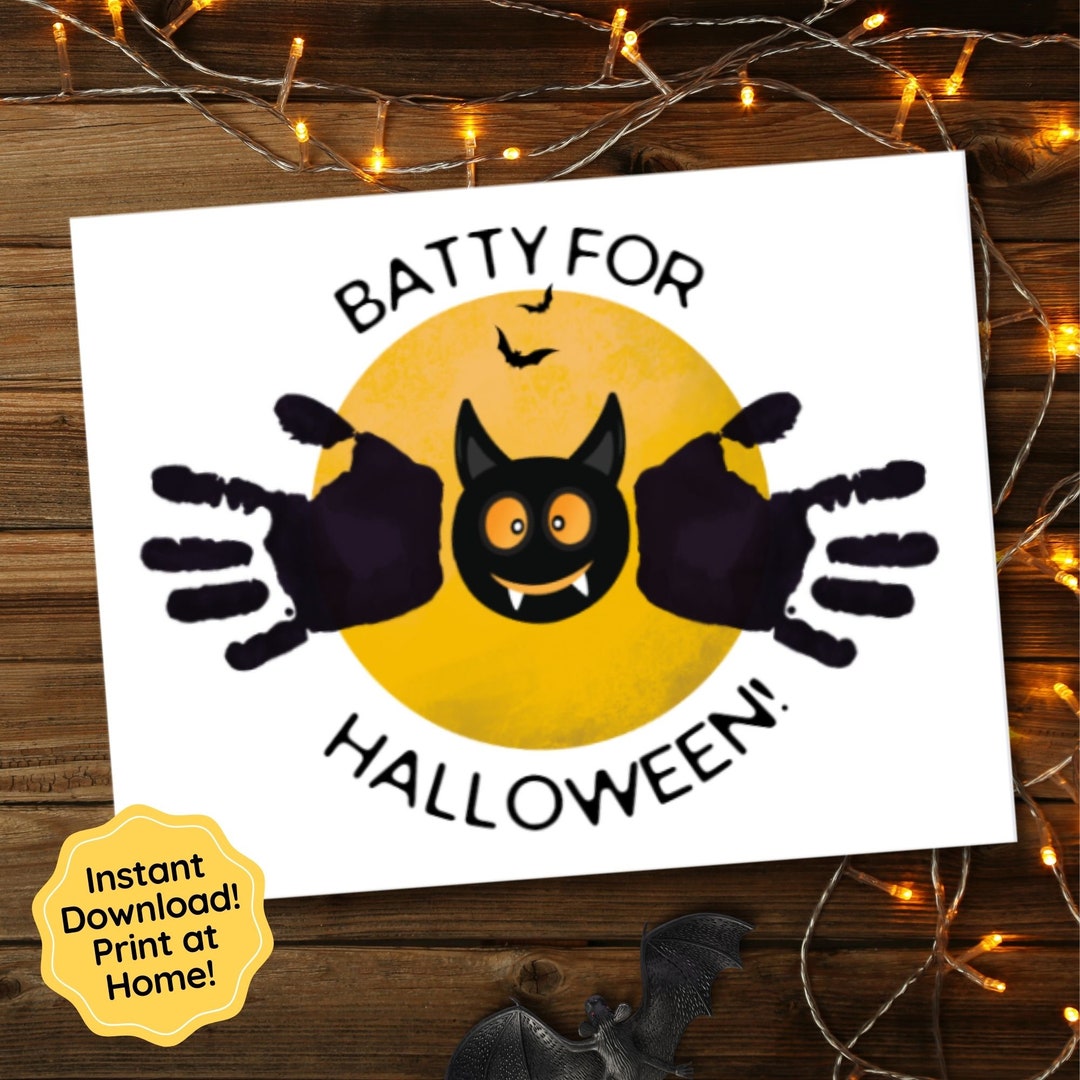 Halloween Handprint Craft for Kids, Handprint Art, Preschool Craft ...