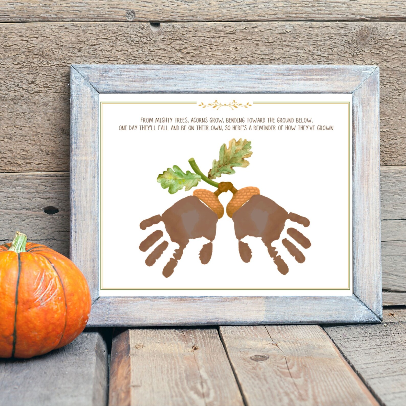 Fall Handprint Craft, Thanksgiving Art for Toddlers, Kids Crafts Fall ...