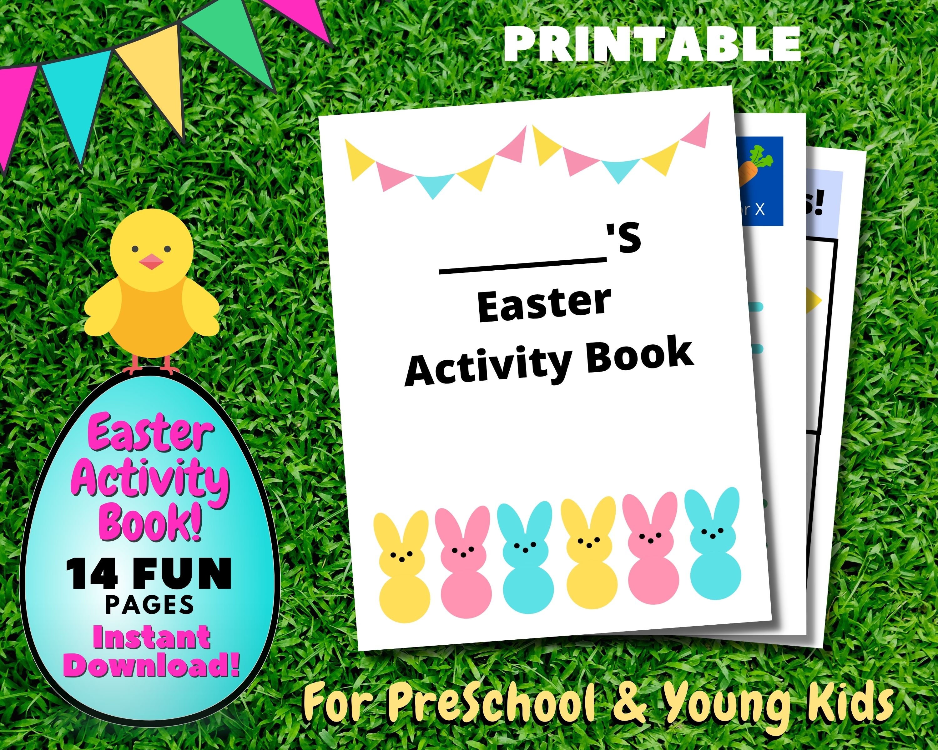Easter Activity Book for Kids, Printable, Coloring Book, Classroom ...
