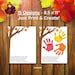 Thanksgiving Handprint Craft Bundle, Thanksgiving Art for Toddlers ...