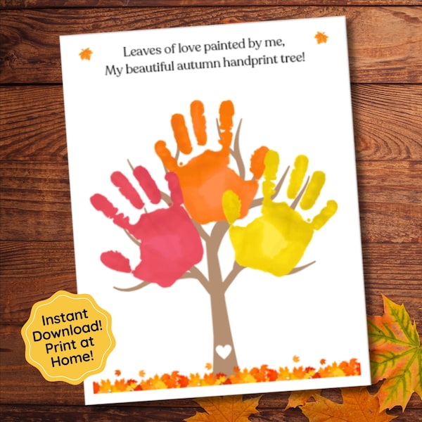 Handprint Tree - Etsy