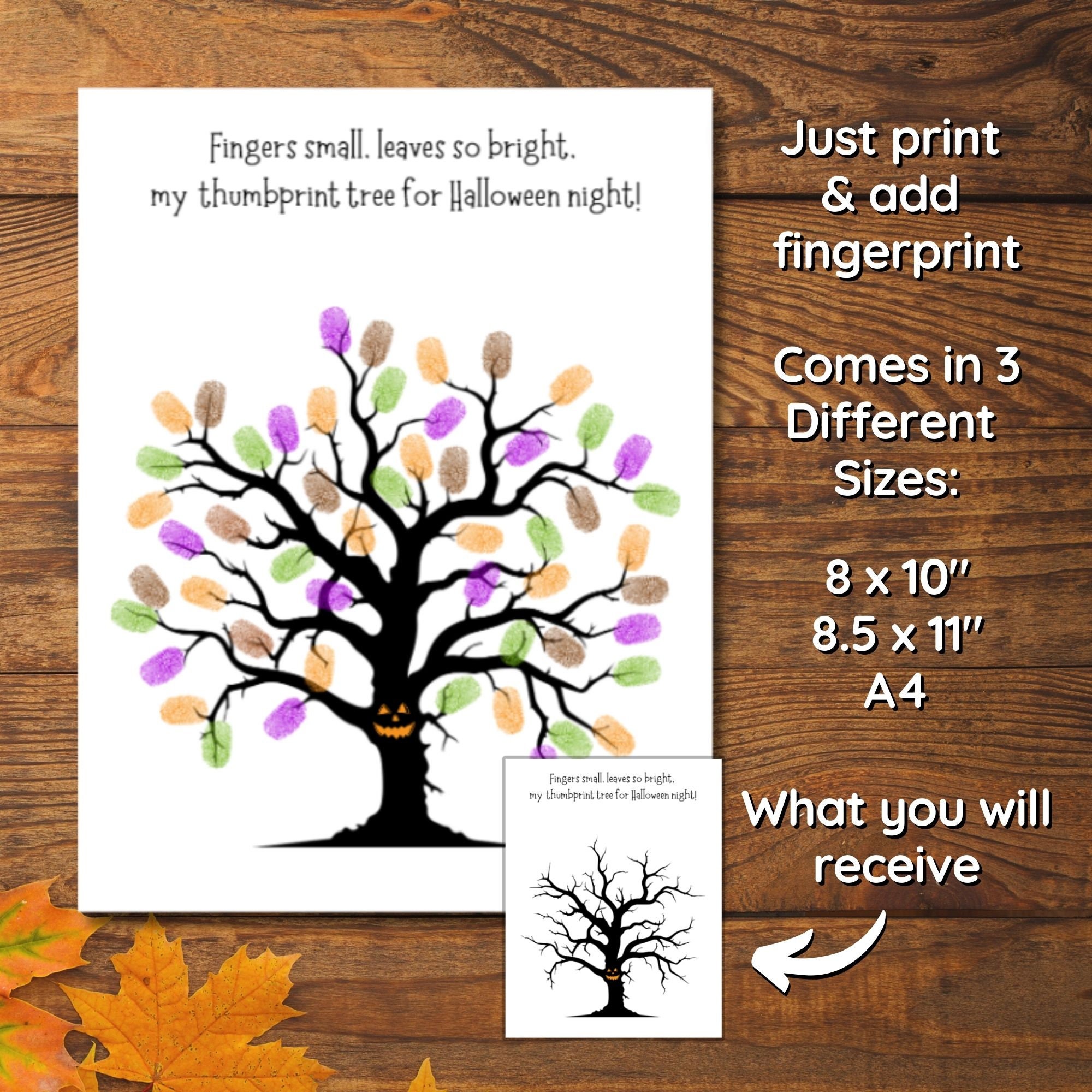 Halloween Handprint Craft for Kids, Fingerprint Craft, Halloween ...