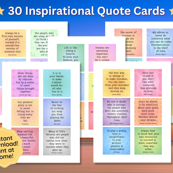 Inspirational Mini Quote Card - Etsy