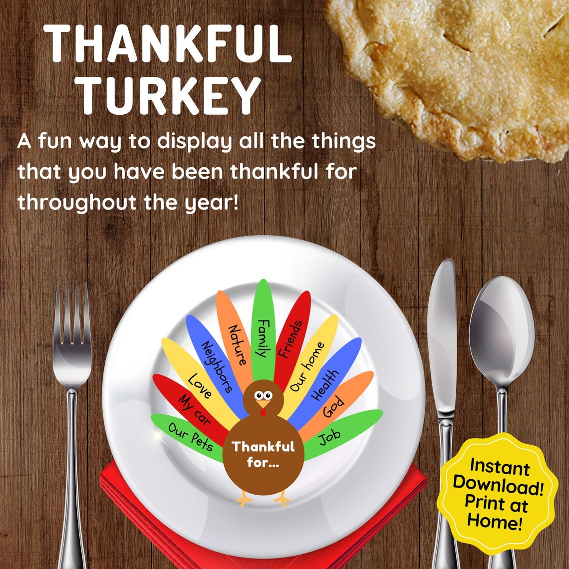 Thanksgiving Turkey Craft, Thanksgiving Activity for Kids, Craft for ...