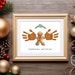 Christmas Handprint Art, Gingerbread Handprint Craft, Christmas ...