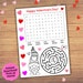 Valentines Day Cards for Kids Printable, Classroom Valentines Treat ...