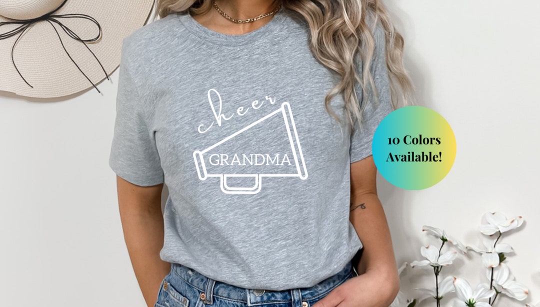 Cheer Grandma Shirt, Grandma Shirt, Gift for Grandma, Cheer Grandma T ...