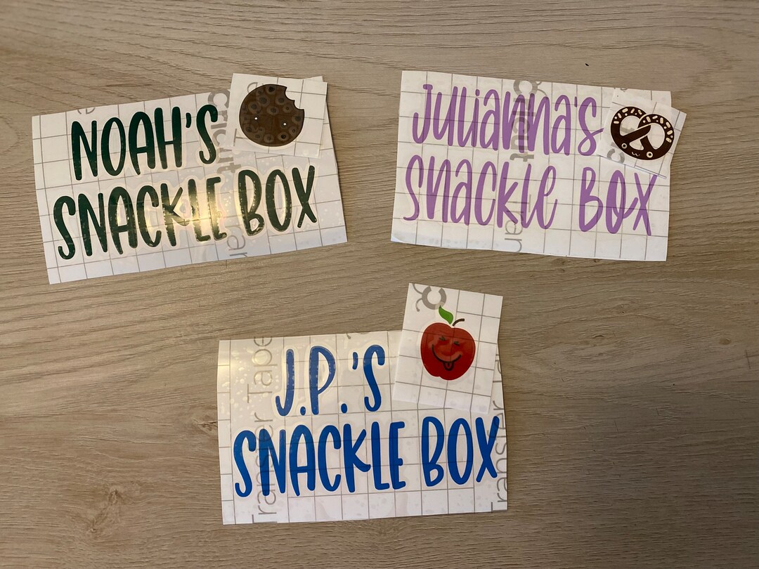 Personalized Permanent Snackle Box LABEL ONLY / Kids’ Snack LABEL - Etsy