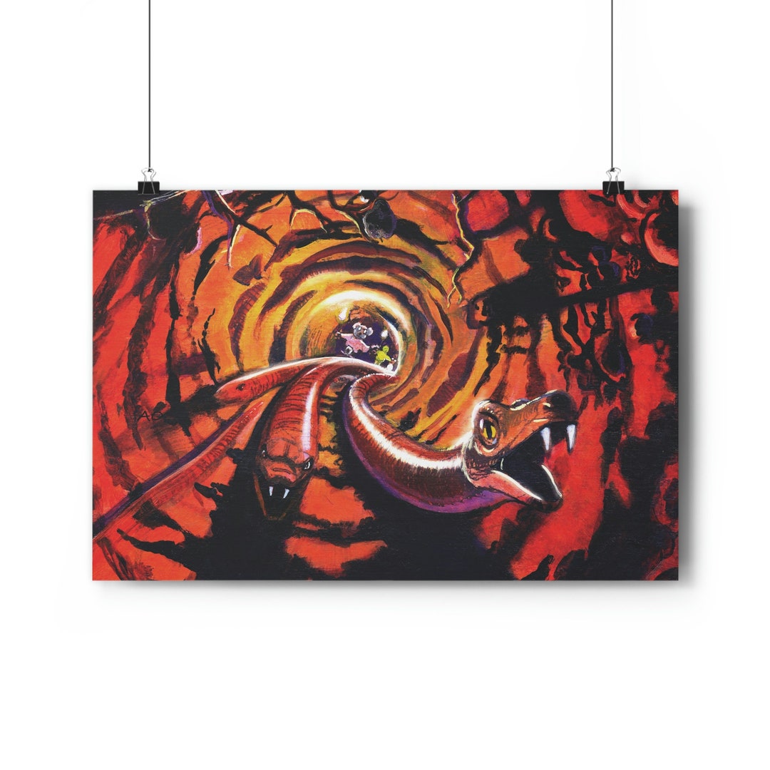 Scare the Snakes Art Print, Alan Okamoto Illustration - Etsy