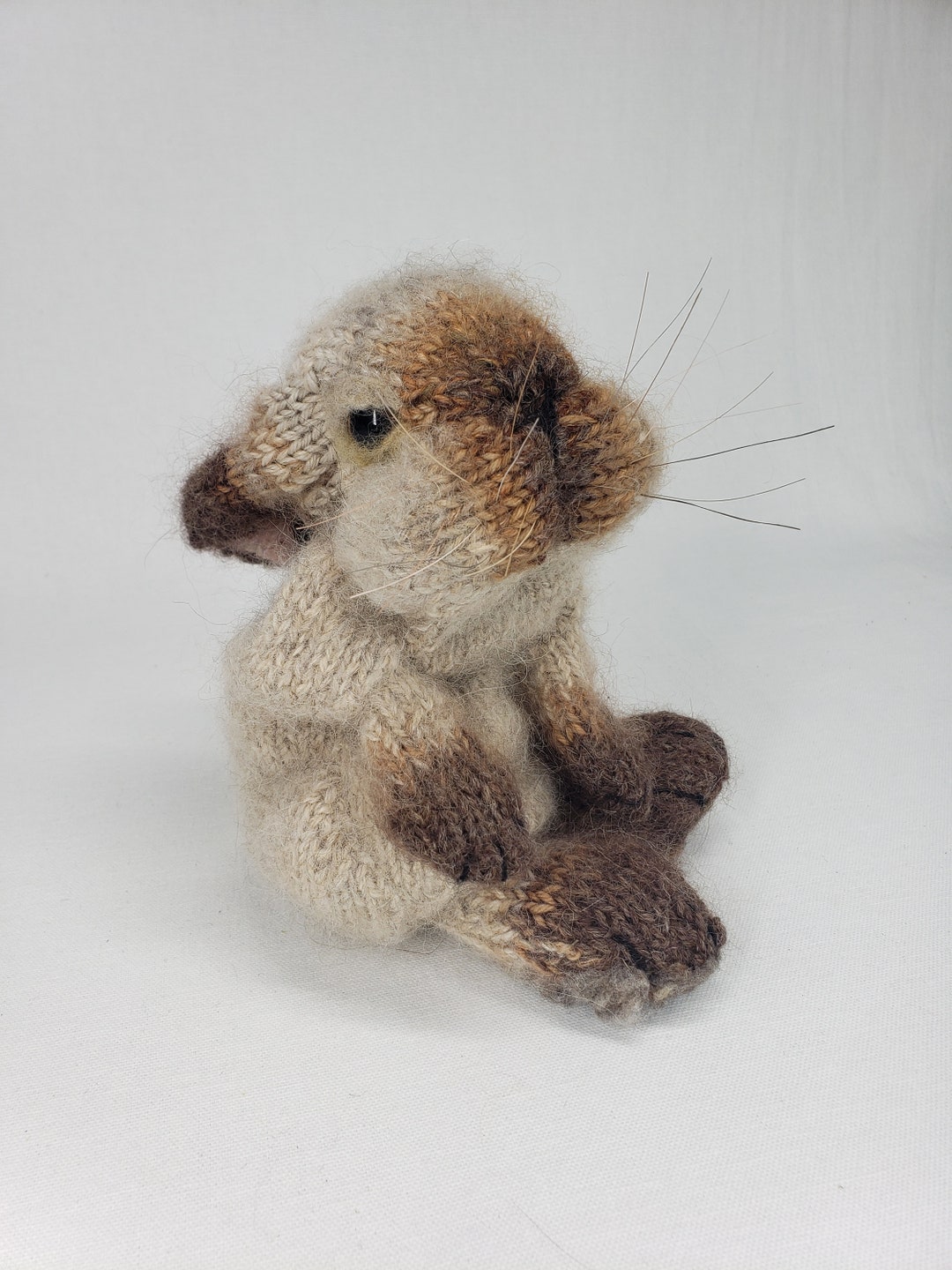 Realistic·• Knitted • Siamese Sable American Fuzzy Lop Bunny Rabbit ...
