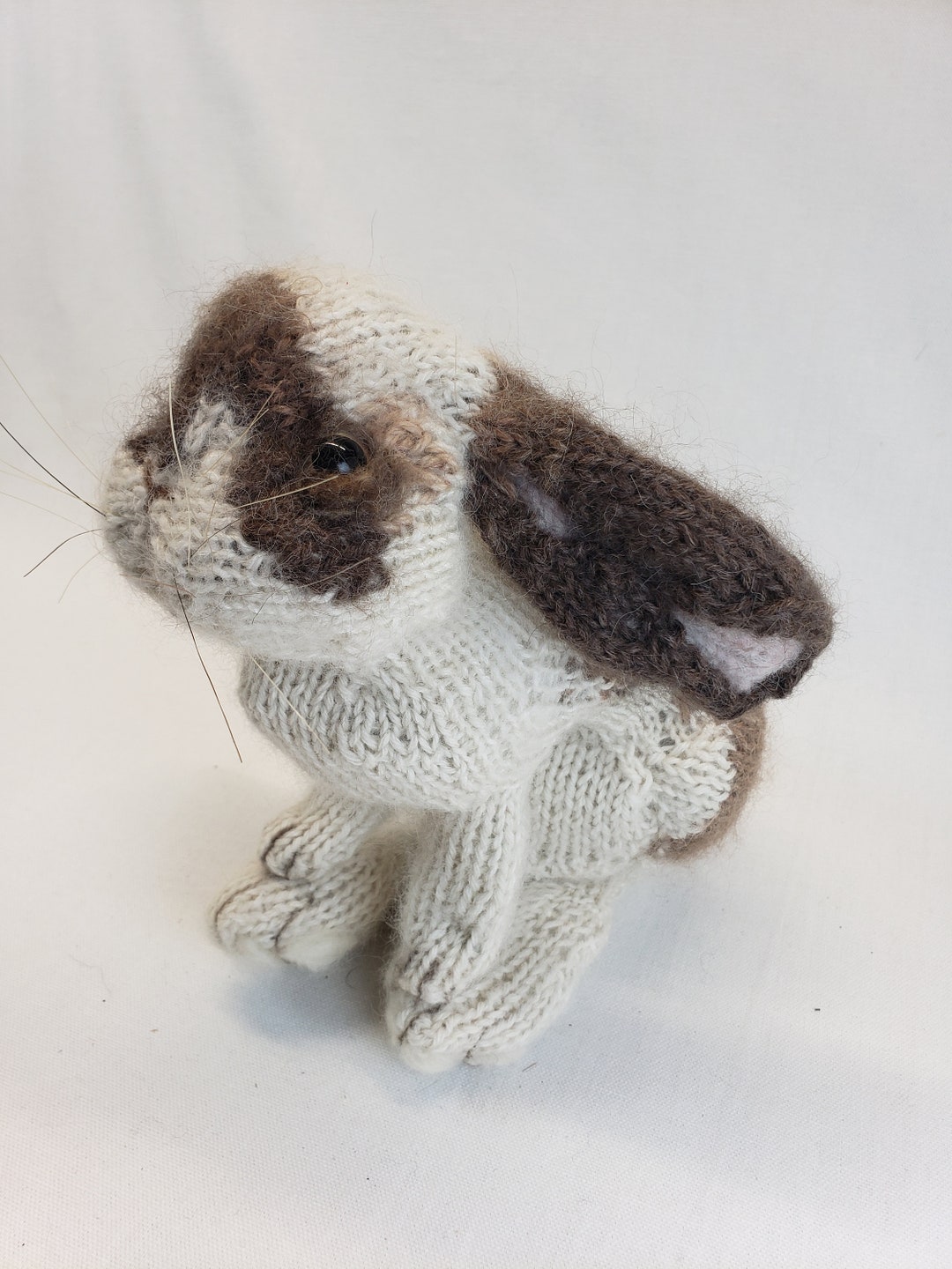 Realistic·• Knitted • Fully Poseable Broken Chestnut Holland Bunny ...