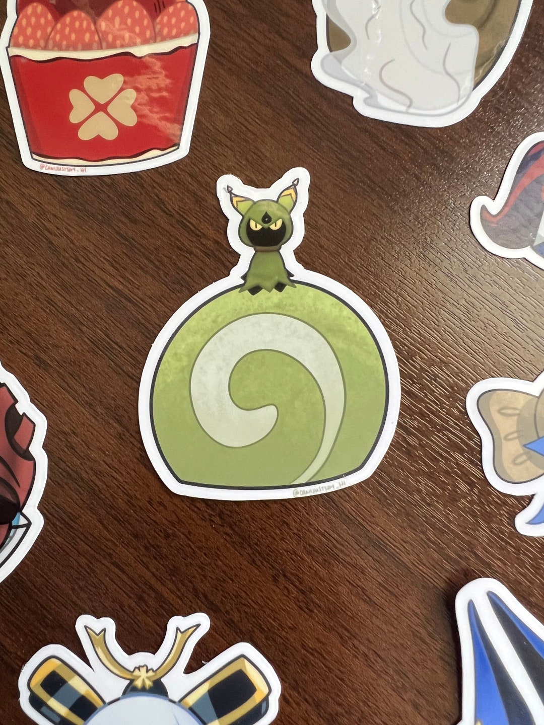 Genshin Impact Collei Matcha Swiss Roll Sticker - Etsy