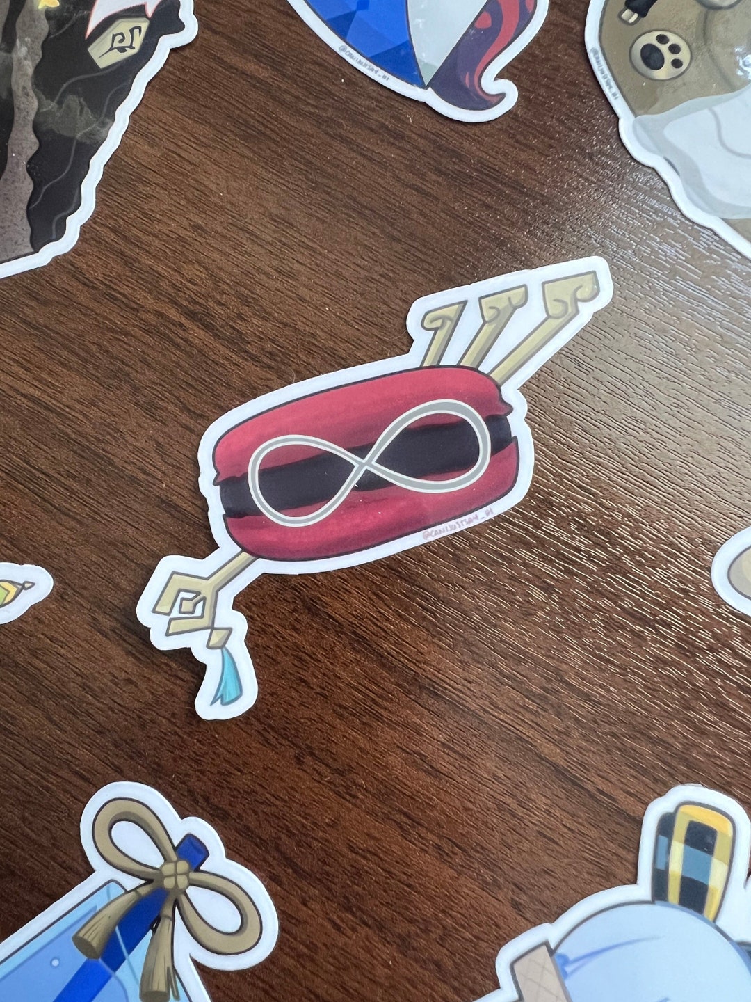 Genshin Impact Beidou Macaron Sticker - Etsy