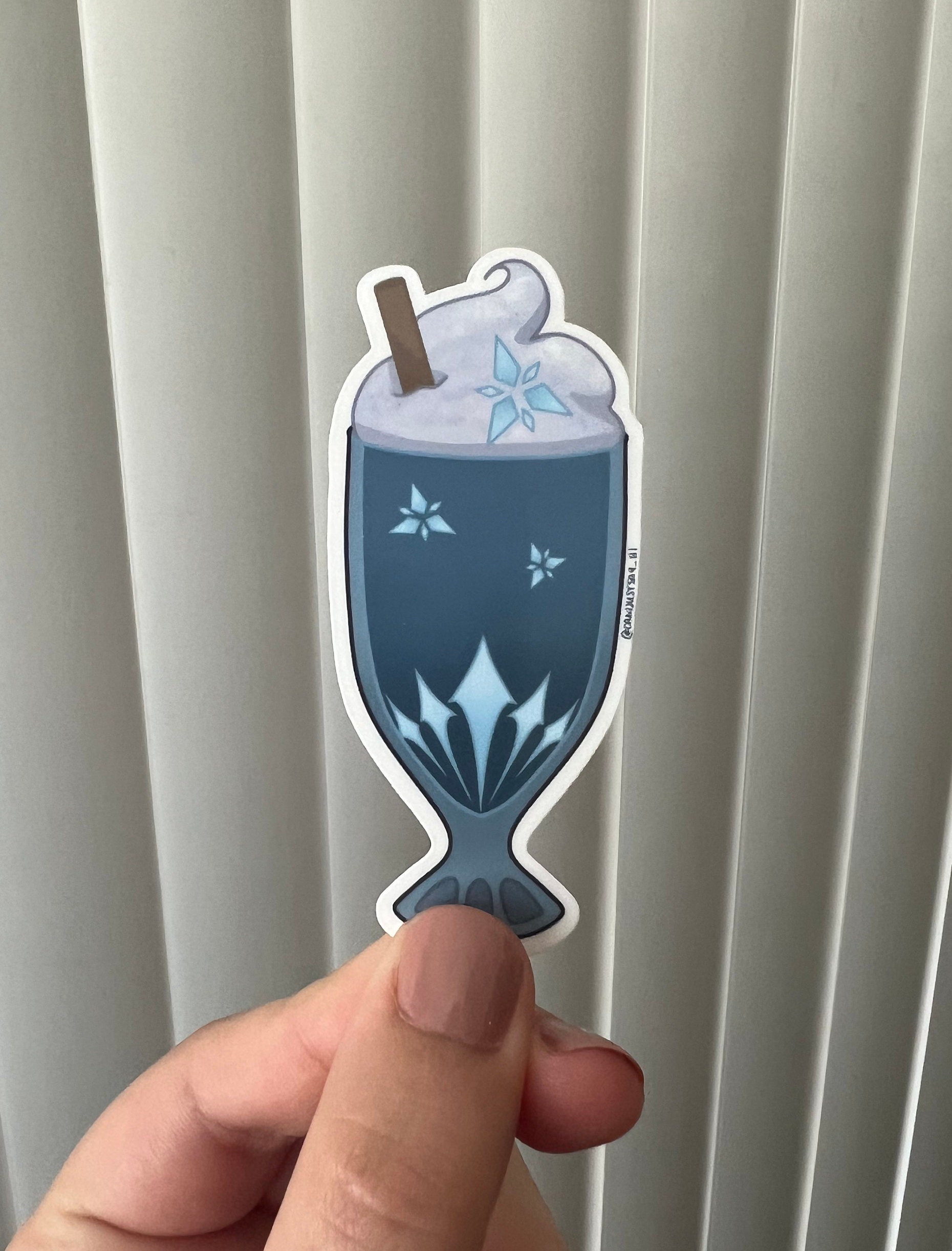 Genshin Impact Kaeya Milkshake Sticker - Etsy