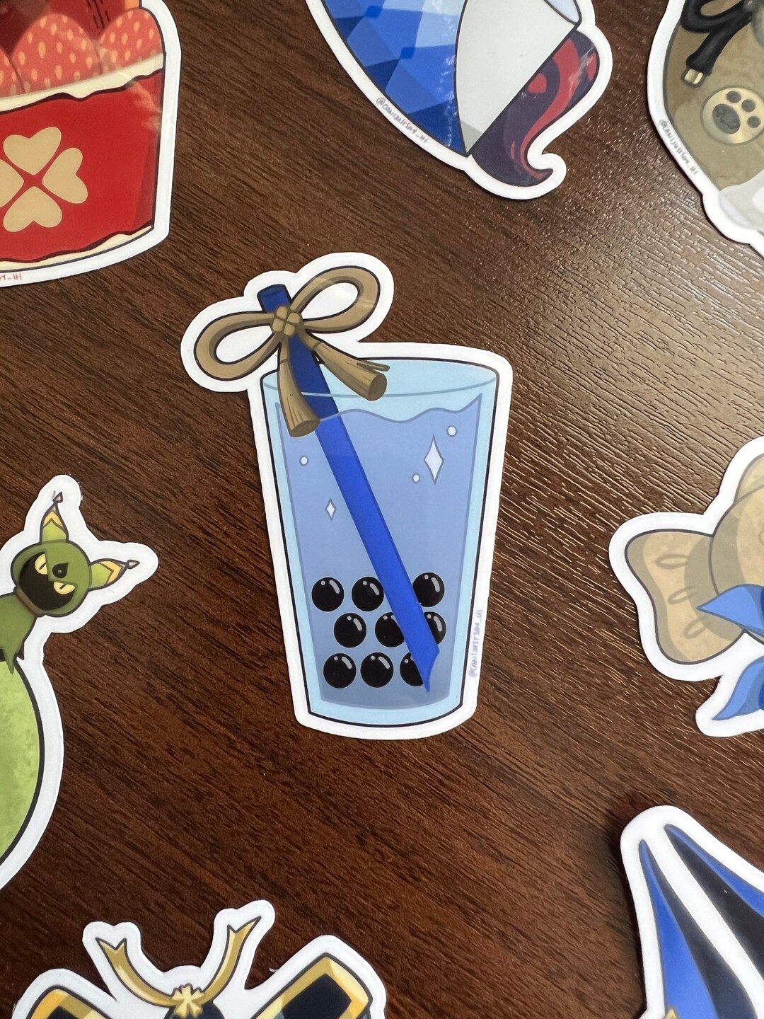 Genshin Impact Ayato Boba Sticker - Etsy