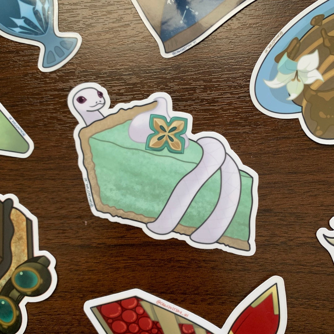 Genshin Impact Baizhu Key Lime Pie Sticker - Etsy