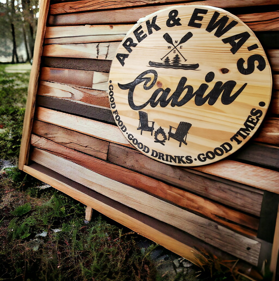 Outdoor Wooden Cottage Sign, Custom Cottage Sign, Wood Sign, Welcome ...