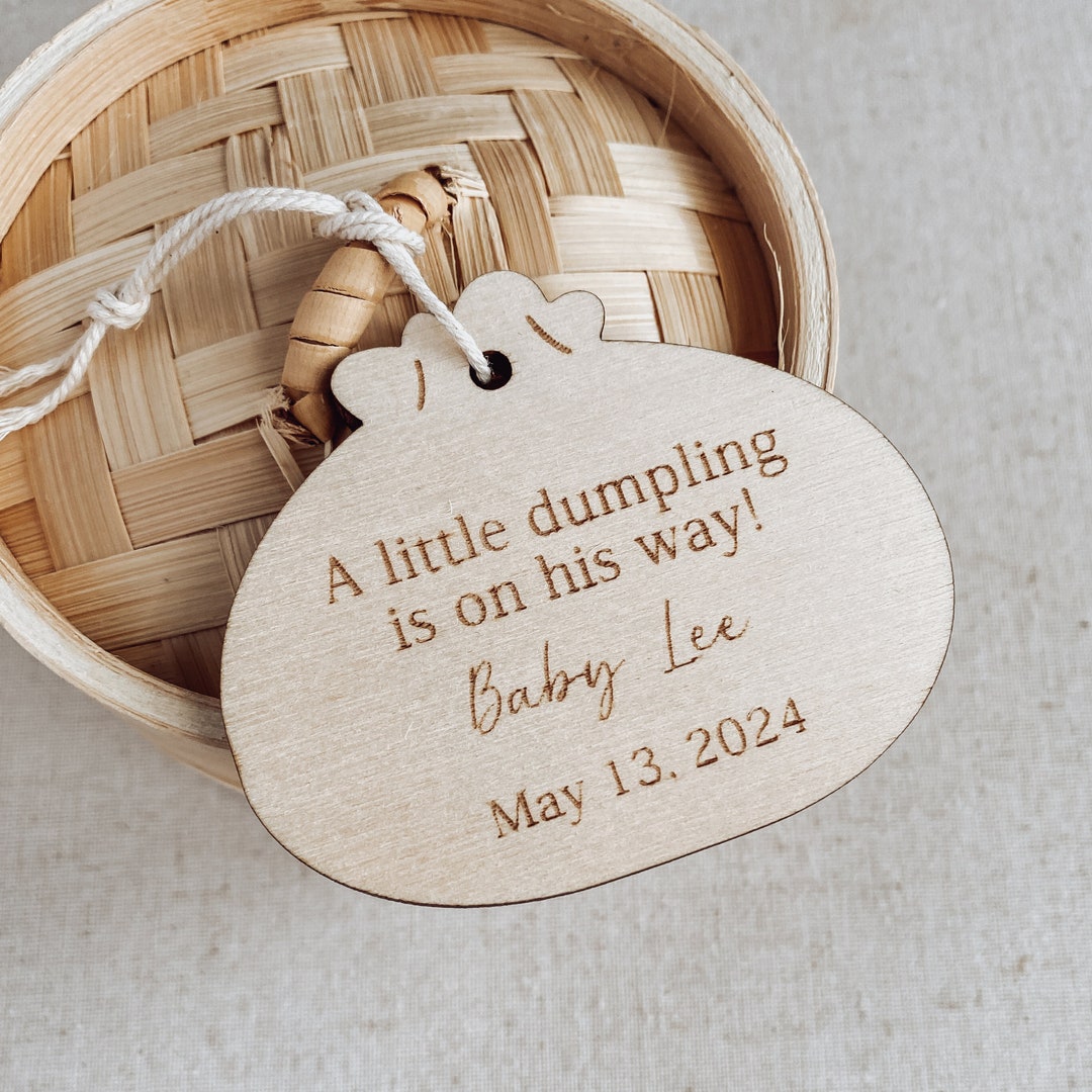Little Dumpling Baby Shower Favor Tag, Dimsum Baby Sprinkle, Party ...