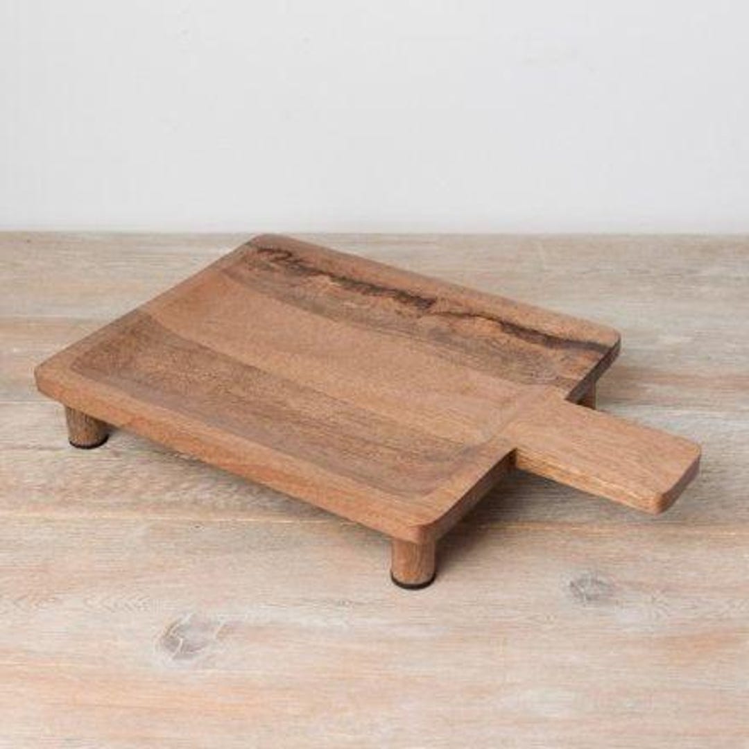 Wooden Tray With Feet 40cm - Etsy