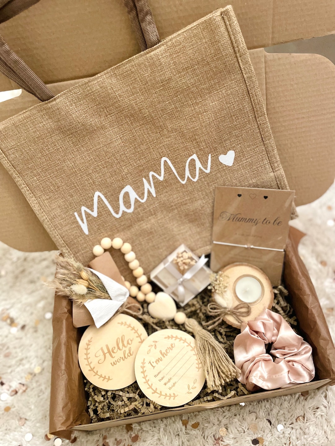 Mum to Be Gift Box, New Mum Present, New Baby Gifts, Baby Shower Gift ...