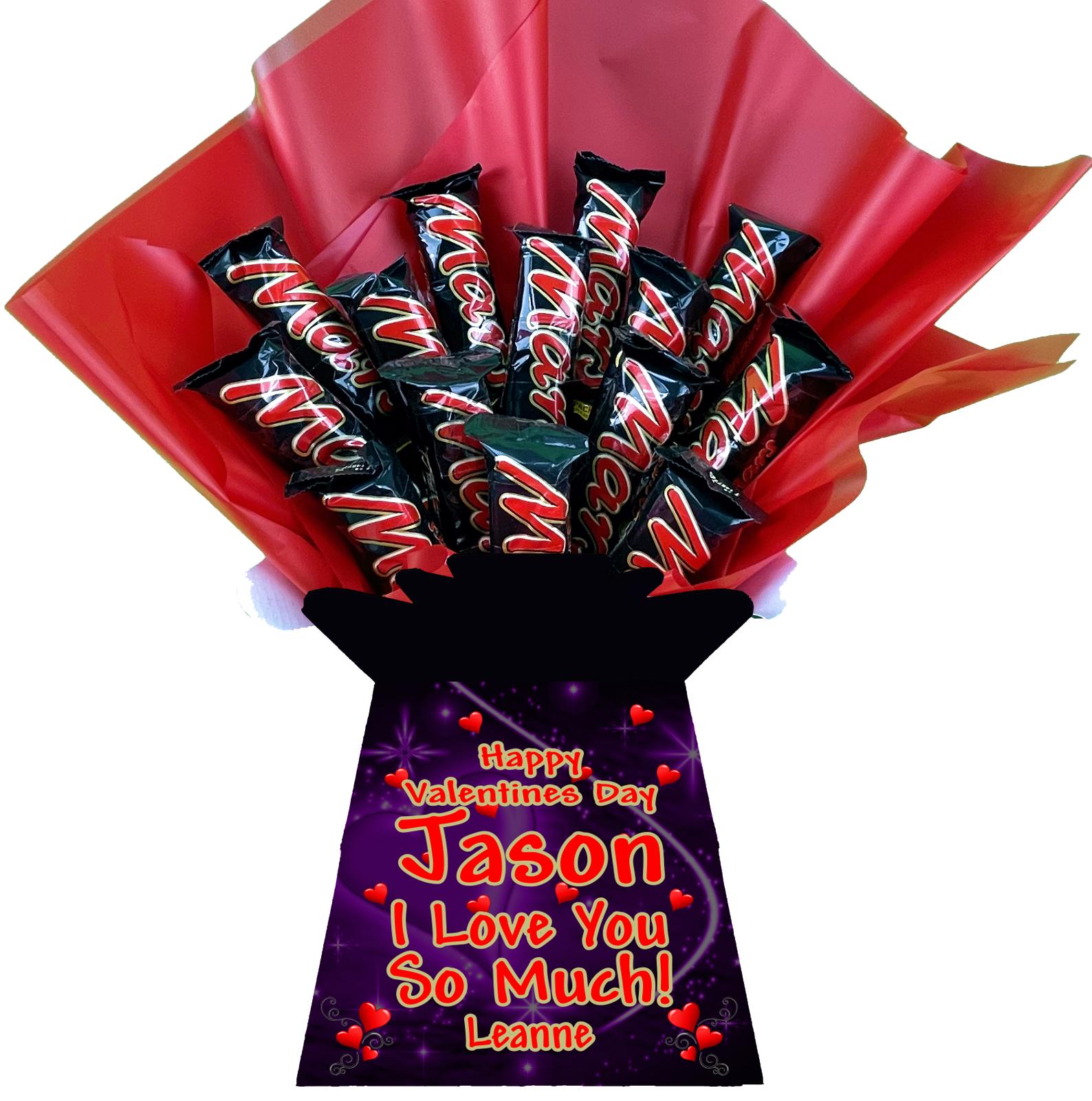 Personalised Mars Chocolate Bouquet/hamper/gift (birthday-christmas ...