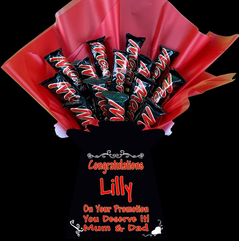 Personalised Mars Chocolate Bouquet/hamper/gift (birthday-christmas ...