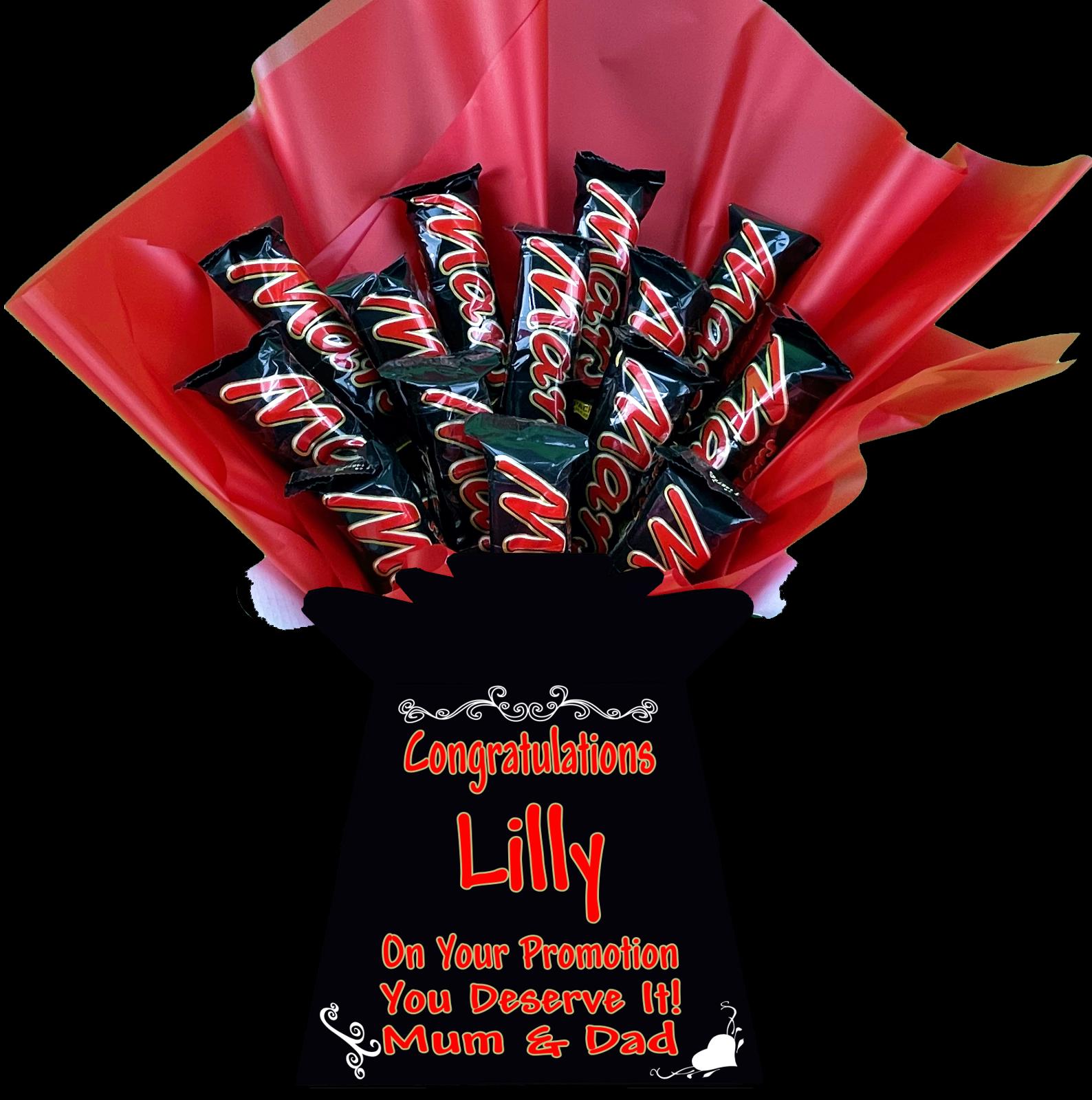 Personalised Mars Chocolate Bouquet/hamper/gift (birthday-christmas ...