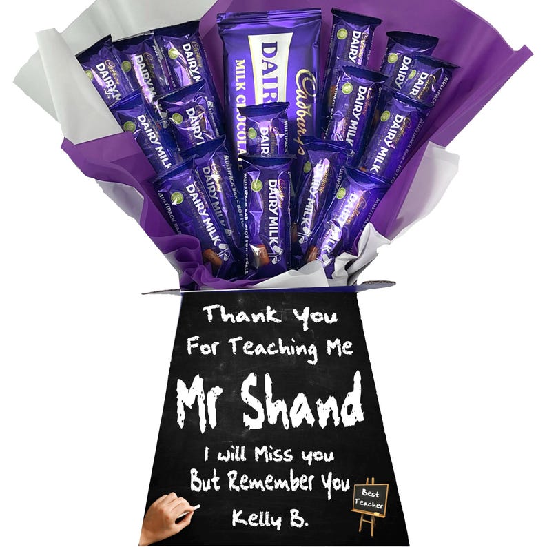 Personalised Dairy Milk Chocolate Bouquet/hamper/gift (birthday ...