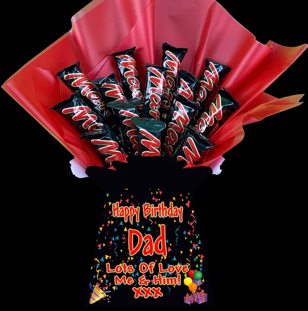 Personalised Mars Chocolate Bouquet/hamper/gift (birthday-christmas ...