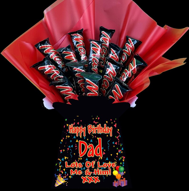 Personalised Mars Chocolate Bouquet/hamper/gift (birthday-christmas ...