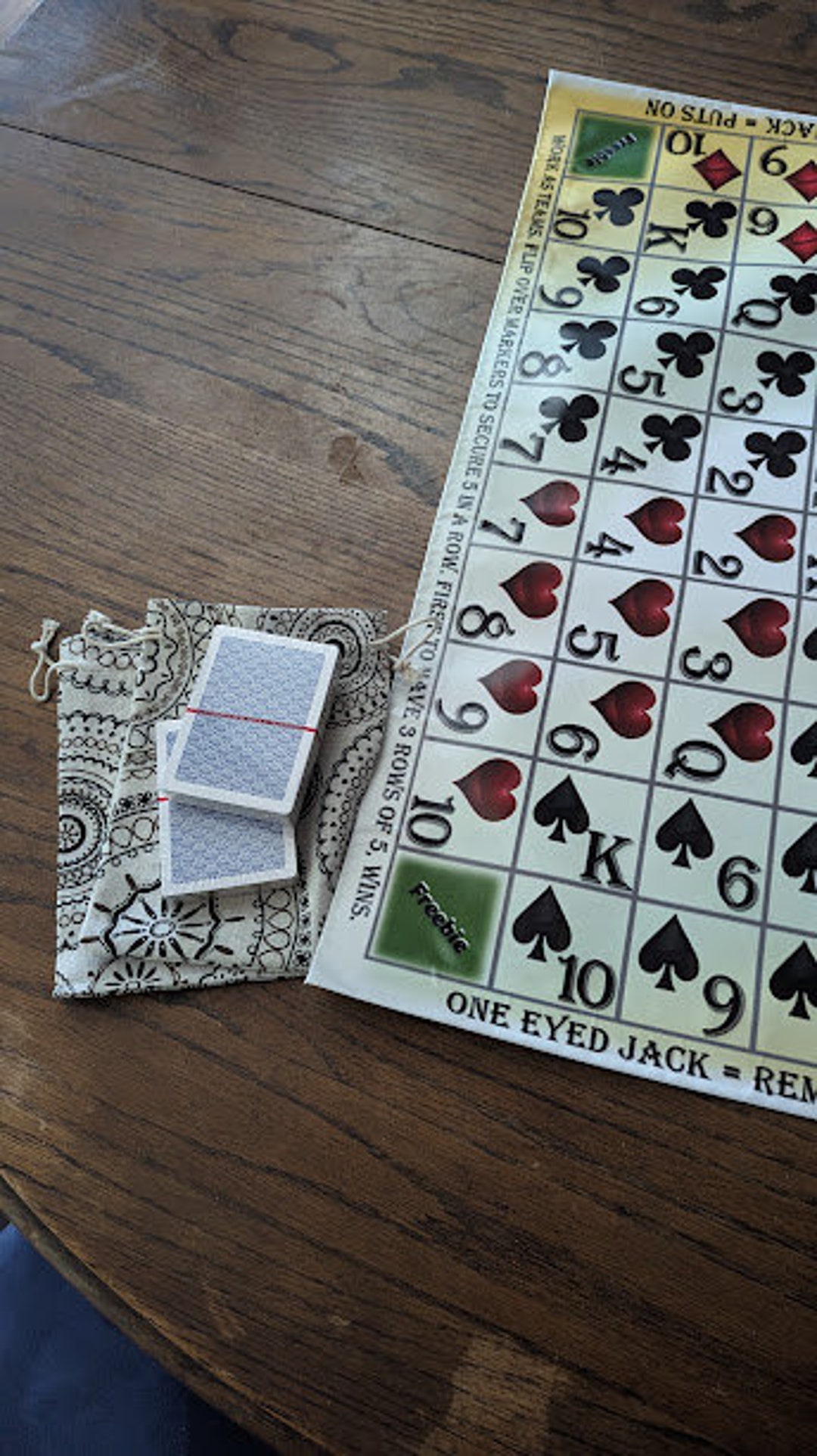 One Eyed Jack/give Me 5 Board Game... A Card Game for Everyone Ages 5 ...