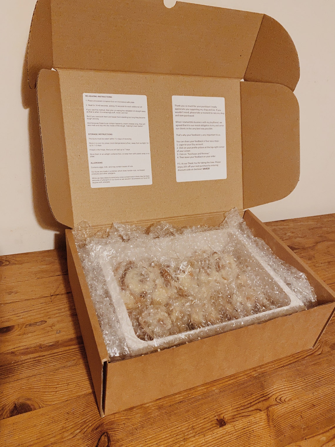 6 Classic Cinnamon Buns | UK Next-day Delivery | Birthdays & Christmas ...