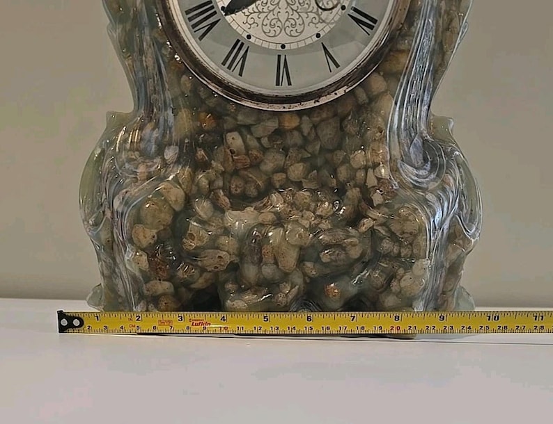 Vintage Retro Mantle Table Clock Vomit Clock Green Oddity MCM - Etsy