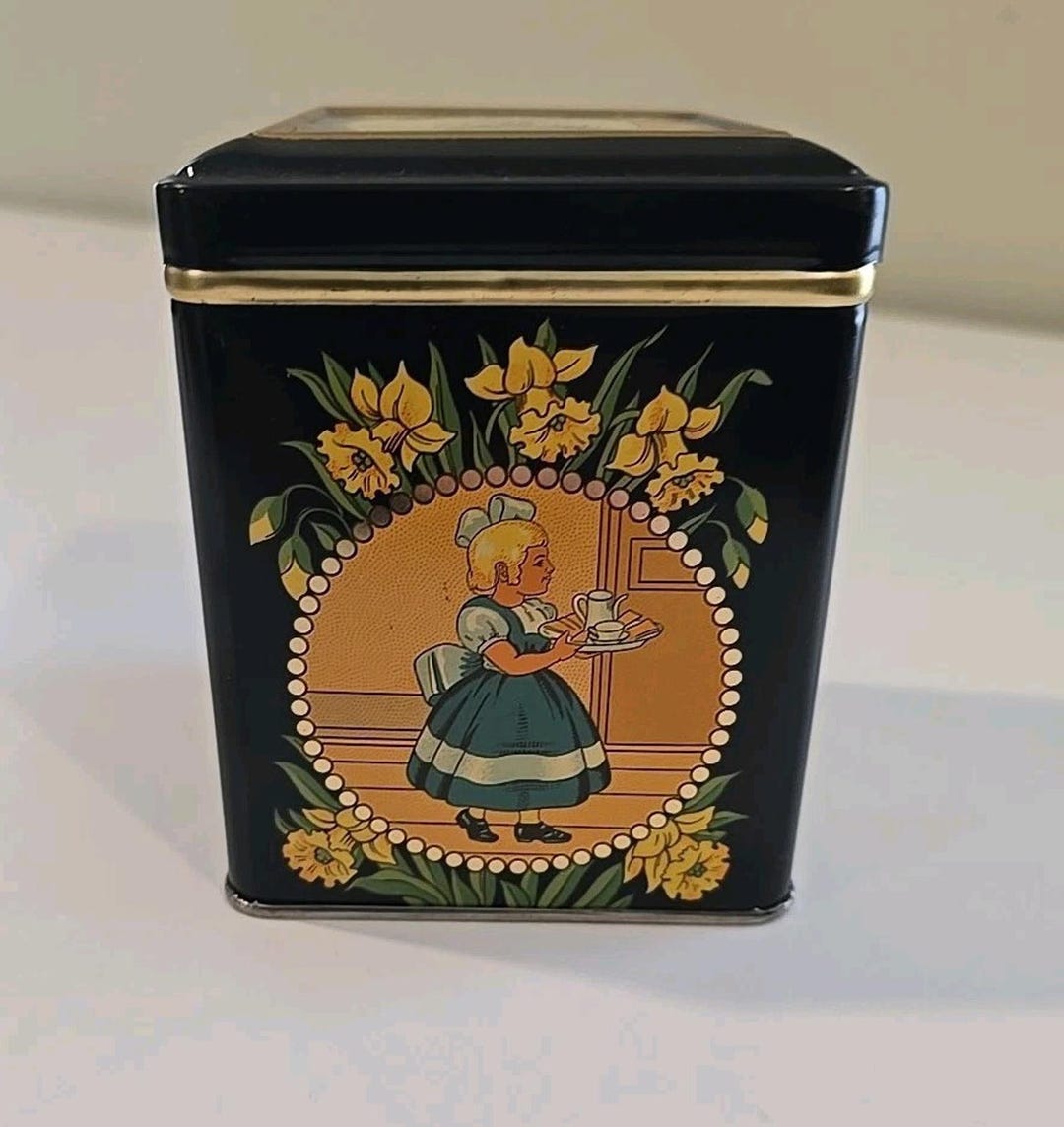 RARE Vintage Irma Girl Danish Tin Canister - Etsy