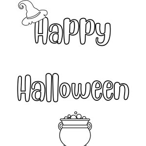 Halloween Activity Pages for Kids Coloring Pages, Word Search, Mazes ...