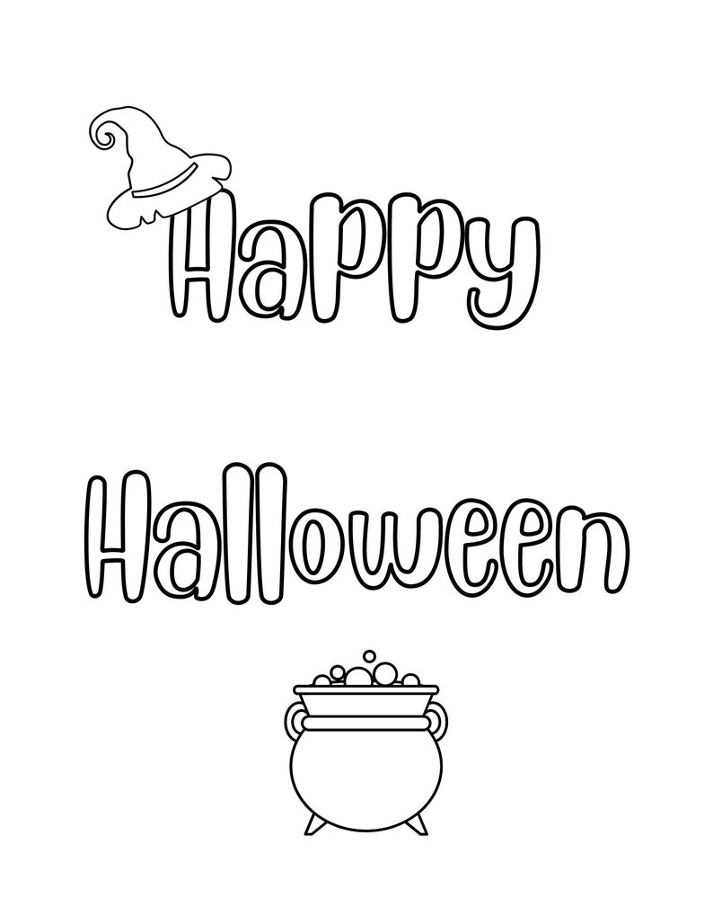 Halloween Activity Pages for Kids Coloring Pages, Word Search, Mazes ...