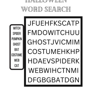 Halloween Activity Pages for Kids Coloring Pages, Word Search, Mazes ...