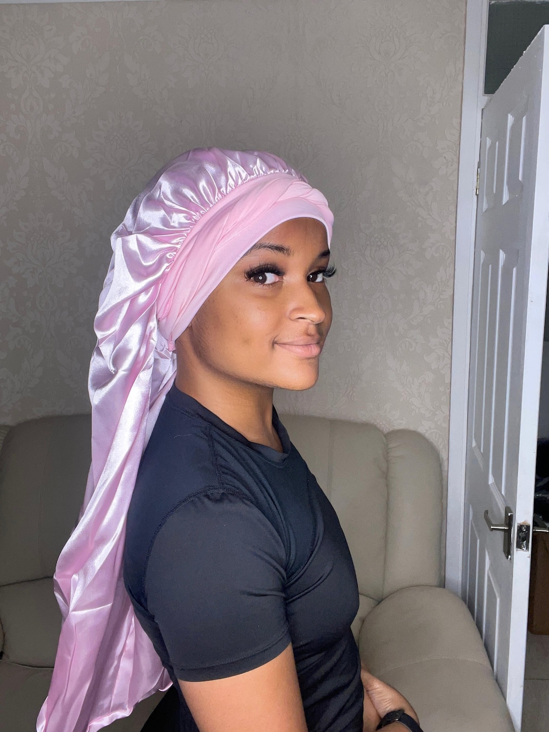 Extra Long Lux Hair Bonnet - Luxury Satin Single Lined & Soft ...